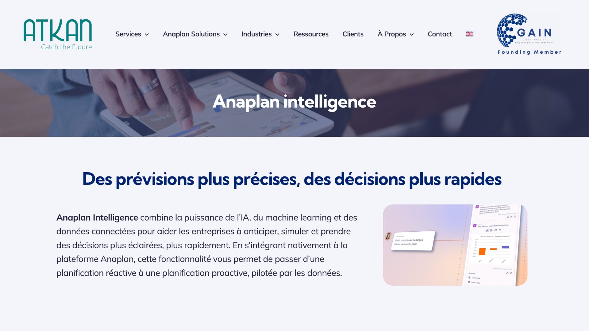 Anaplan intelligence - Atkan